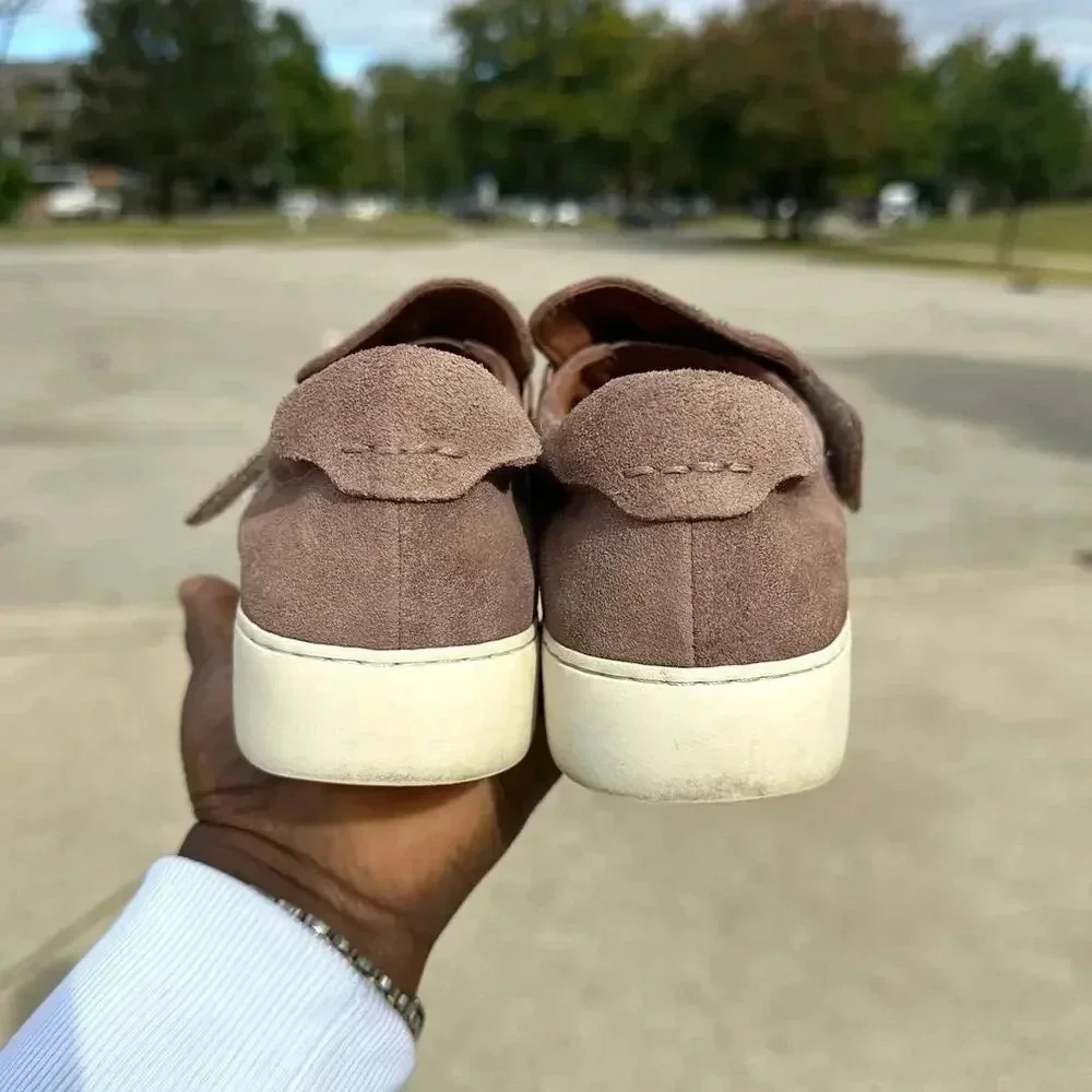 Frye | Shoes | Frye Womens Velcro Slip On Nina Stud Slip Suede Sneakers ...